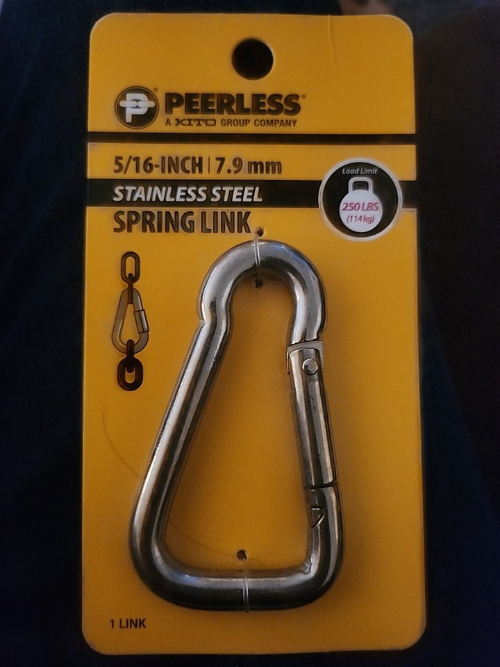 Peerless 5/16 Inch Stainless Steel Spring Link Connector | eBay