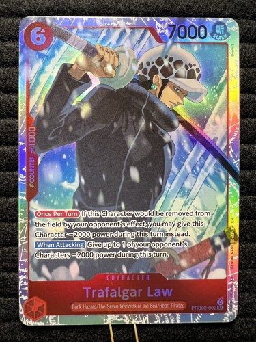 One Piece - The Best PRB02-002 Super Rare - Trafalgar Law | eBay