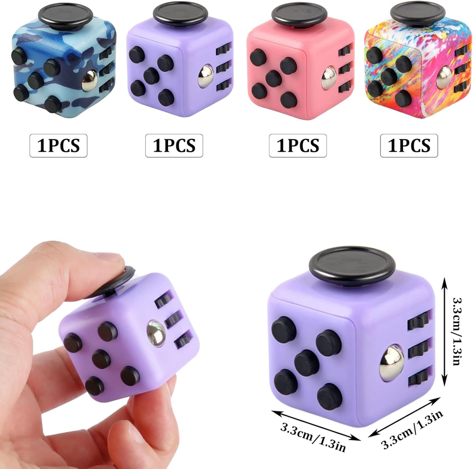 4Pcs Fidget Toy Giocattolo per Le Dita Cube, Fidget Pad Controller ...