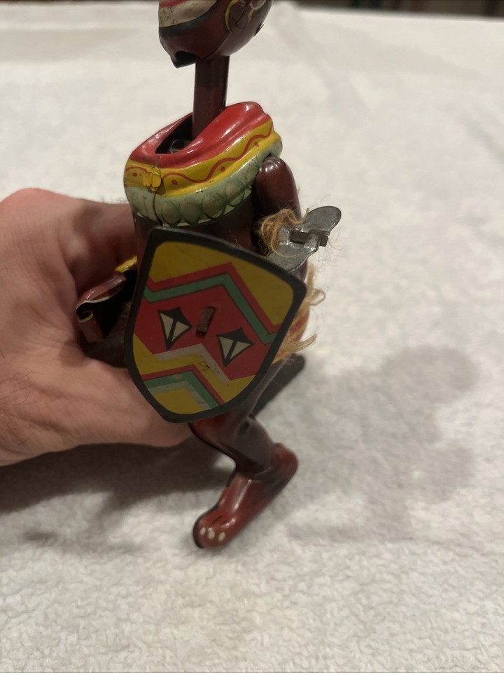 Vintage 1950s Tin Litho TPS "Pango Pango African Dancer" Wind Up Toy ...