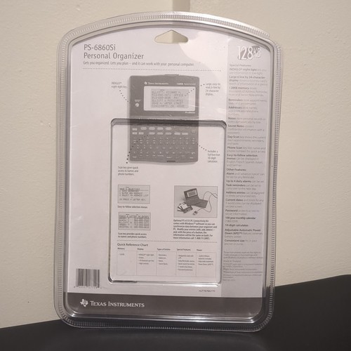 1996 Texas Instruments PS-6860Si Handheld Personal Organizer 128KB MIP ...