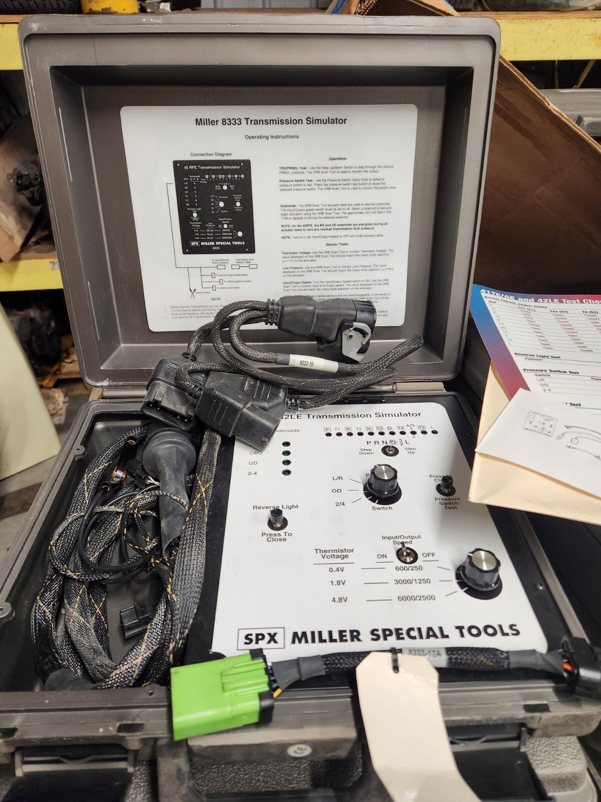 Miller Special Tool 8333 CHRYSLER 45rfe Transmission Simulator for sale ...