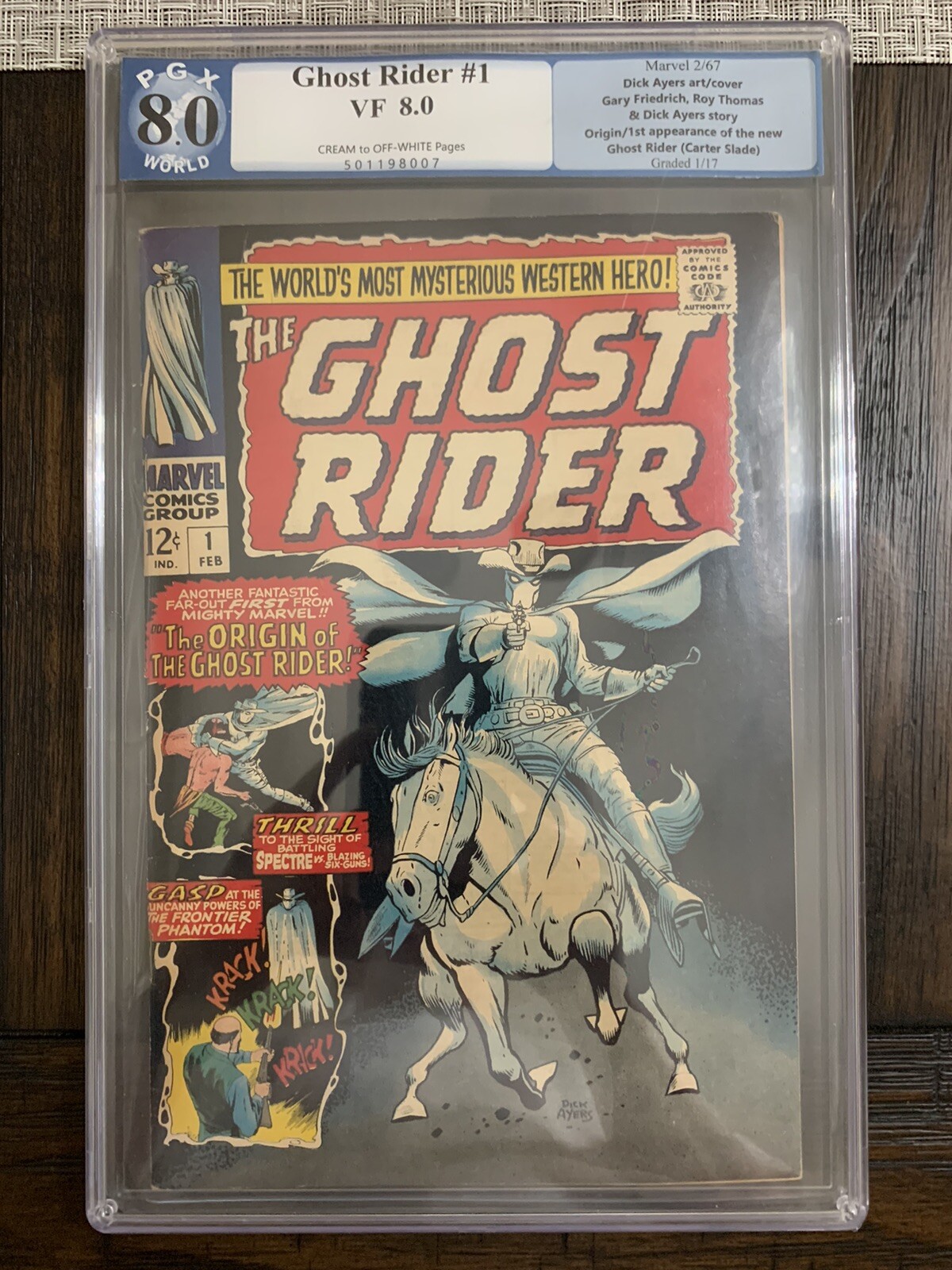 Ghost Rider #1 (1967) - 1st Ghost Rider (Carter Slade) - PGX 8.0 VF | eBay