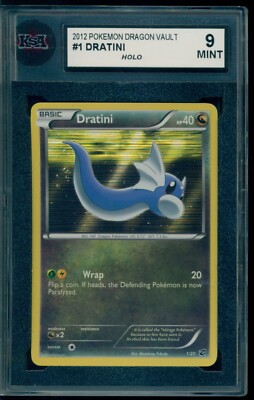 2012 Pokemon Dragon Vault #1 Dratini Holo KSA 9 Mint | eBay
