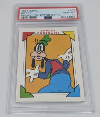 1991 Impel Disney Collector Cards Family Portraits Goofy #102 PSA 10 | eBay