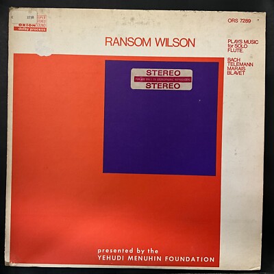 Ransom Wilson Plays Music For Solo Flute, Vinyl LP, VG+ | eBay