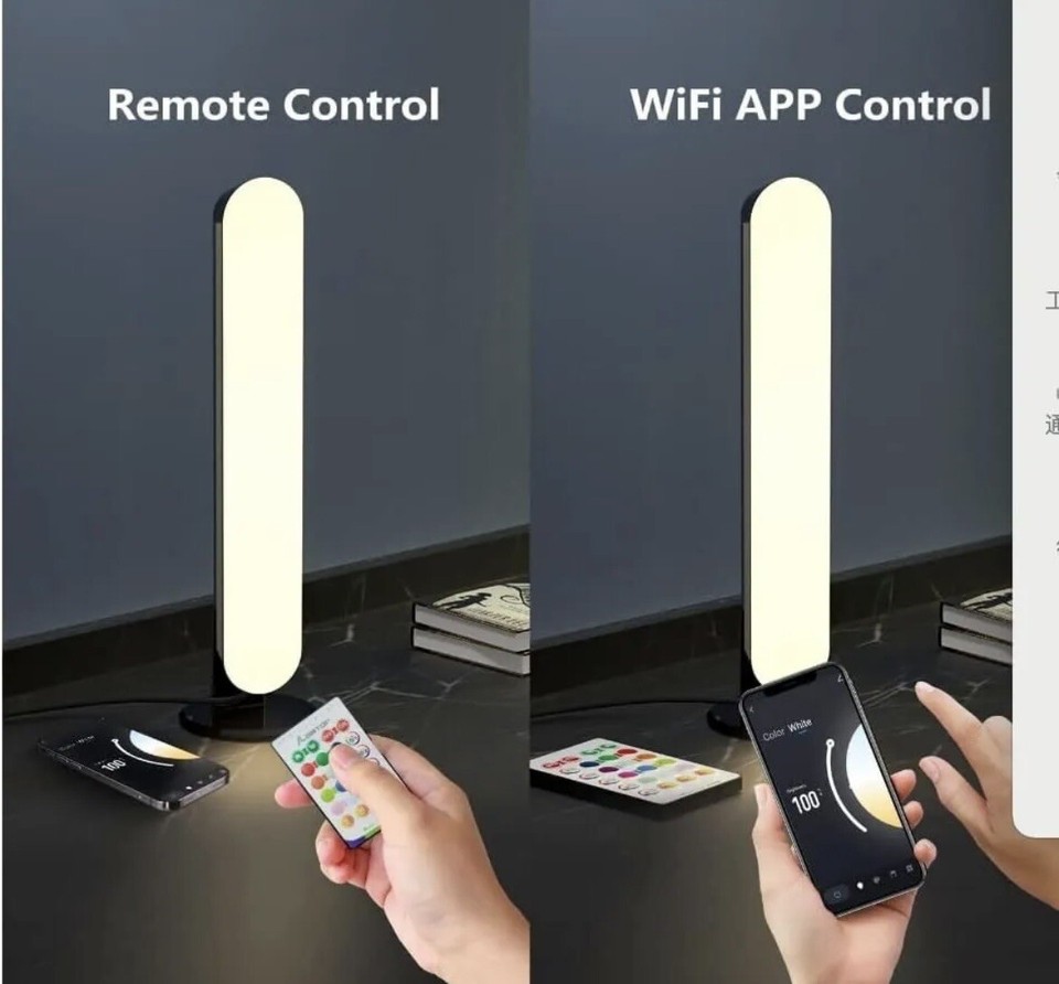 Smart Desk Lamp 2 Pack with WiFi APP Control Compatible with Alexa and ...