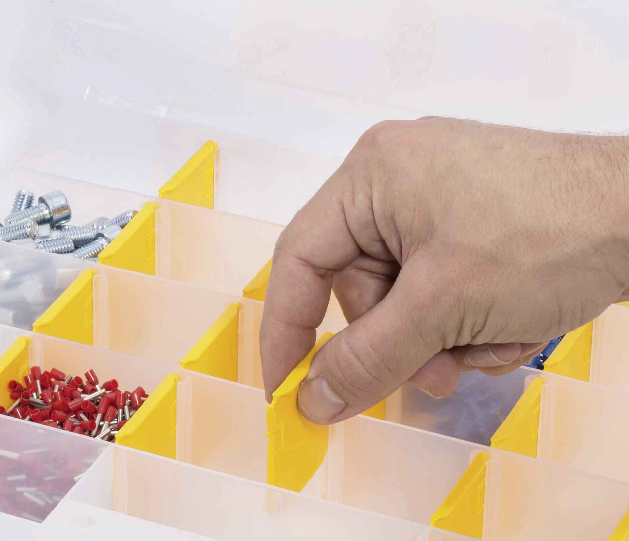 Allit Sortimentskasten EuroPlus Basic 3 Fächer 12 Trenner Sortierkasten ...