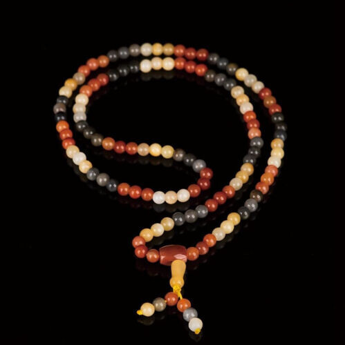 Certified Natural 6mm Grade A Multicolor Golden Silk Jade Round Beads ...