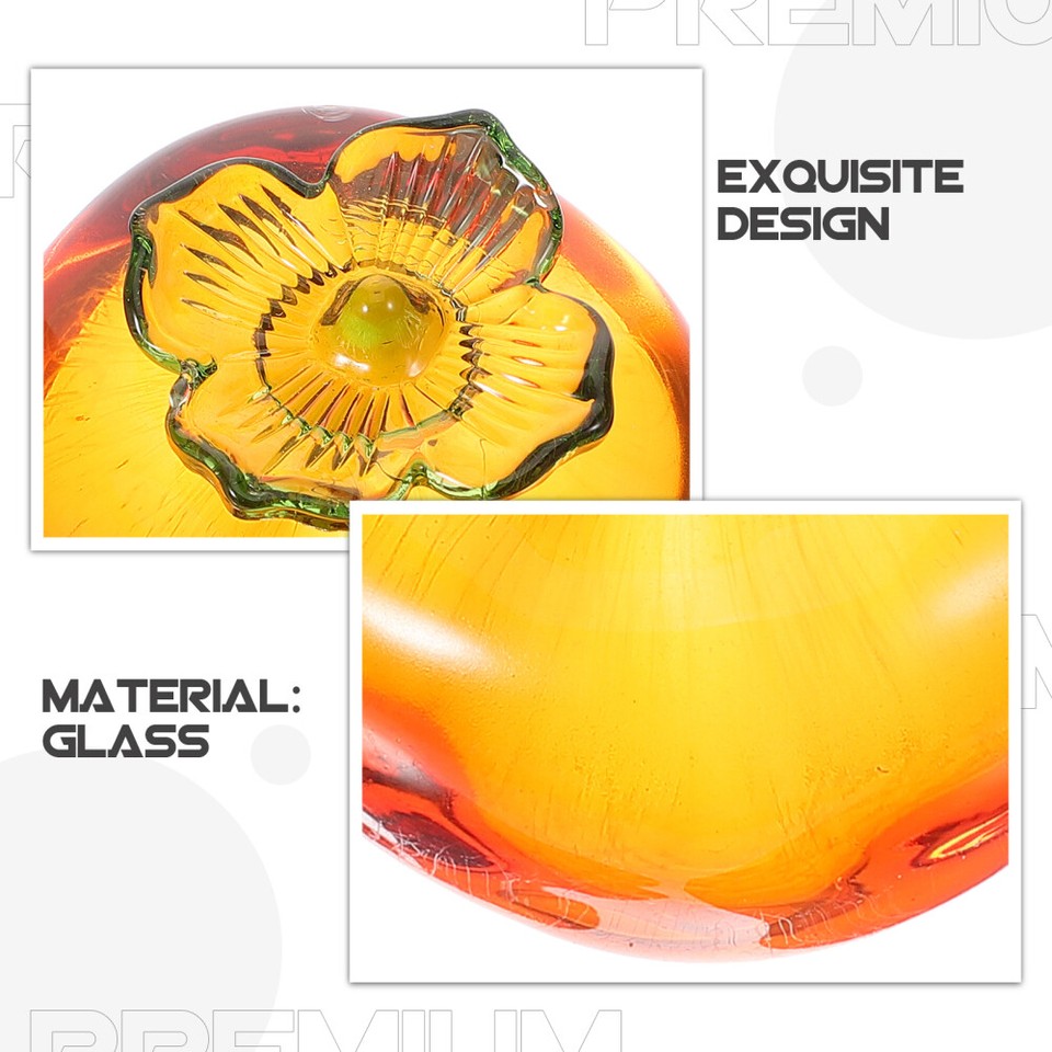 Glass Persimmon Model Decorative Persimmon Decor Cabinet Vivid ...