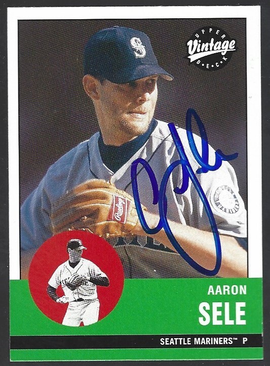 2001 Upper Deck Vintage #59 Aaron Sele IP autograph signed card | eBay