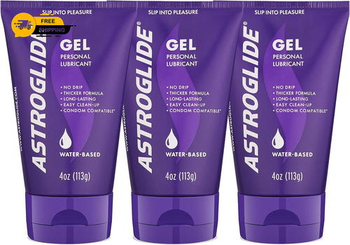 Astroglide Water Based Lube 3oz/4oz/7oz , Gel Personal Lubricant, Stays ...