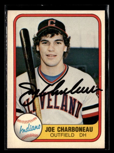 1981 Fleer Joe Charboneau #397 Rookie Cleveland Indians Signed/Auto ...