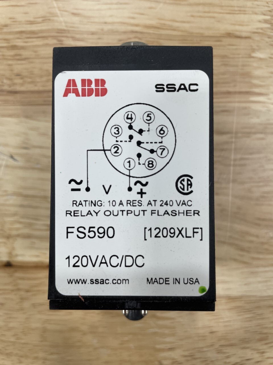 SSAC FS590 Solid State Flasher 120v Input 8 Pin for sale online | eBay