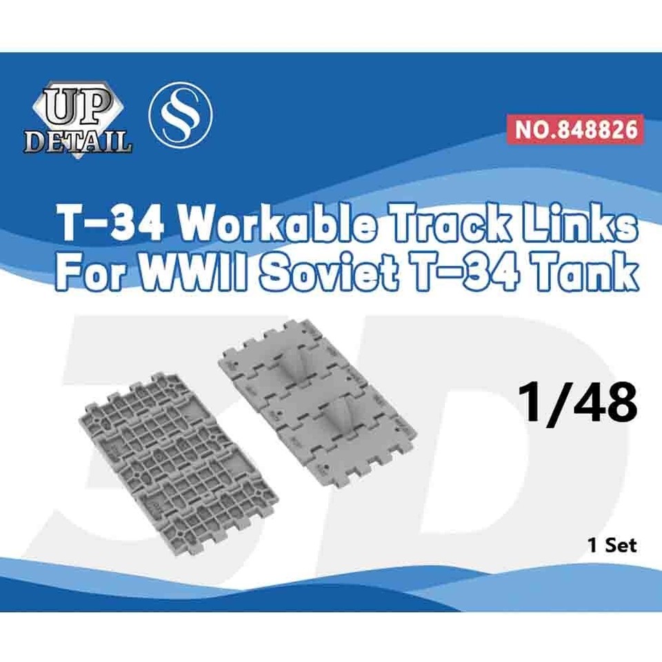 SSMODEL SS848826 1/48 Model Upgrade Workable Track Links WWII Soviet T ...