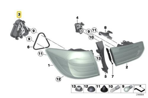 Genuine BMW F31 Estate Bulb Holder Rear Light Side Panel Left OEM ...