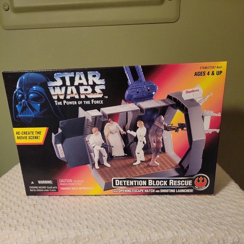 VINTAGE Detention Block Rescue STAR WARS The Power of the Force 1996 ...