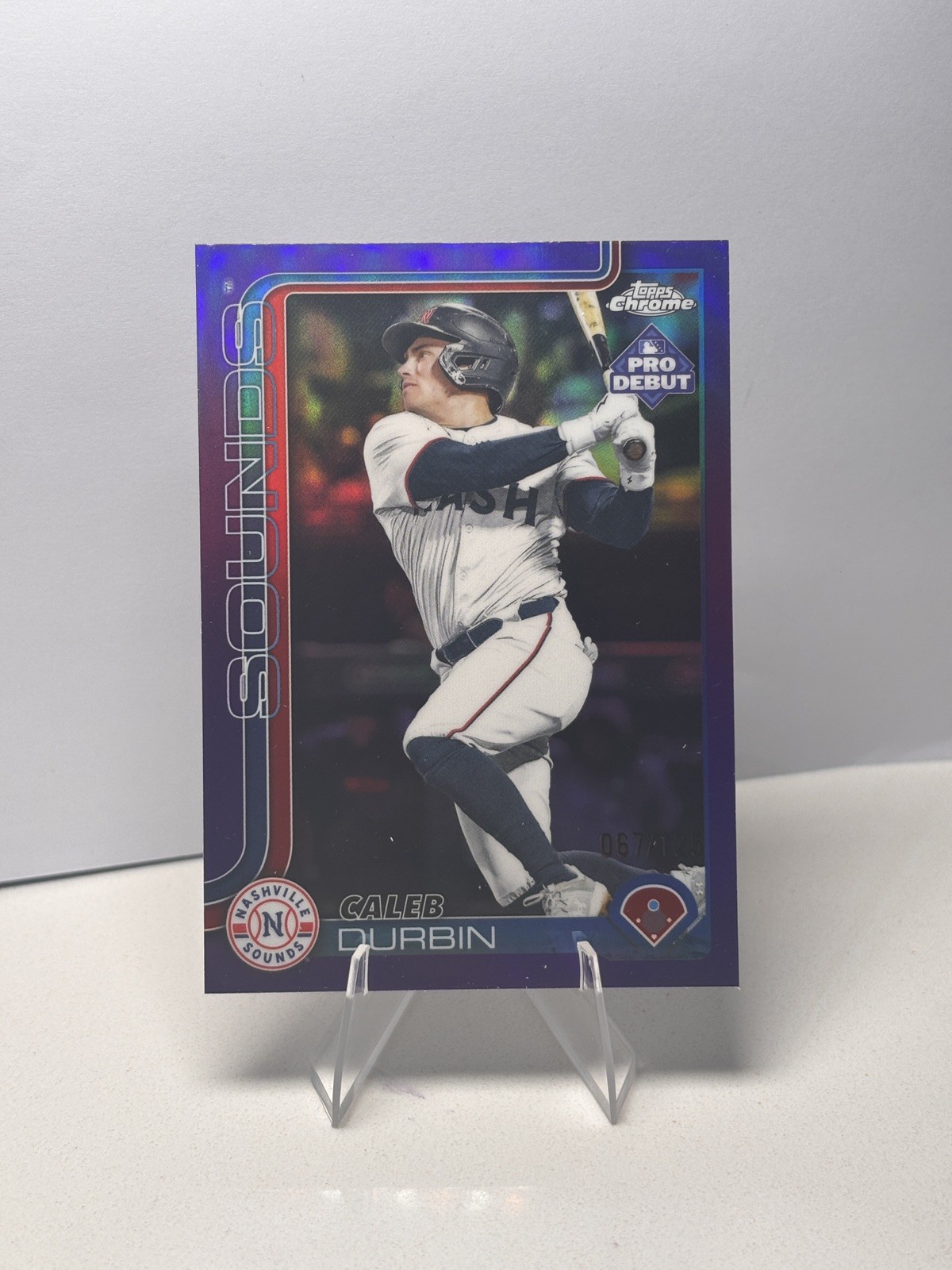 2025 Topps Pro Debut Chrome Caleb Durbin Purple /299 | eBay