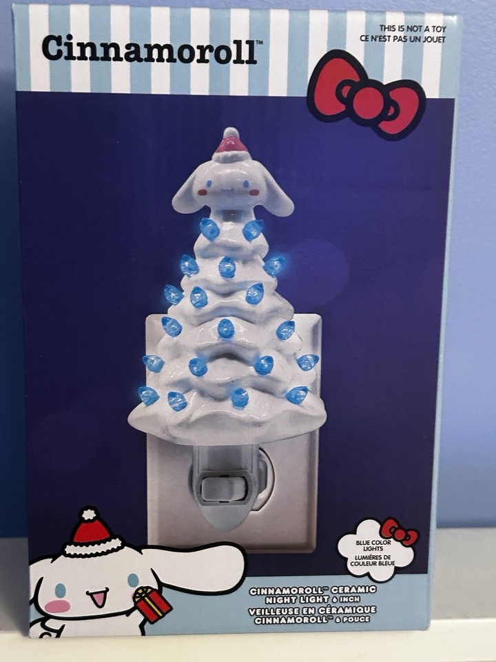 NEW Cinnamoroll Ceramic Christmas Tree with Pink & Blue 6" Light-Up ...