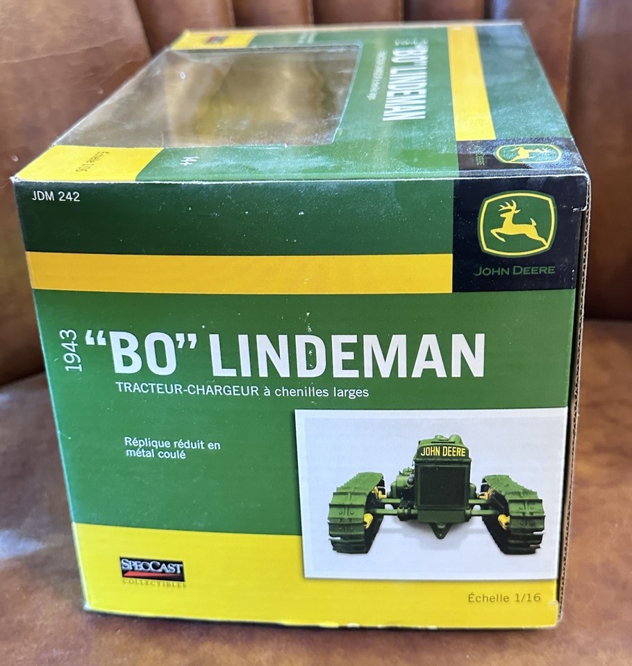 1943 BO Lindeman Die-Cast John Deere Crawler Tractor SpecCast 1/16 ...
