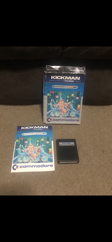 Vintage COMMODORE 64 KICKMAN CARTRIDGE BALLY MIDWAY 1981 Complete With ...