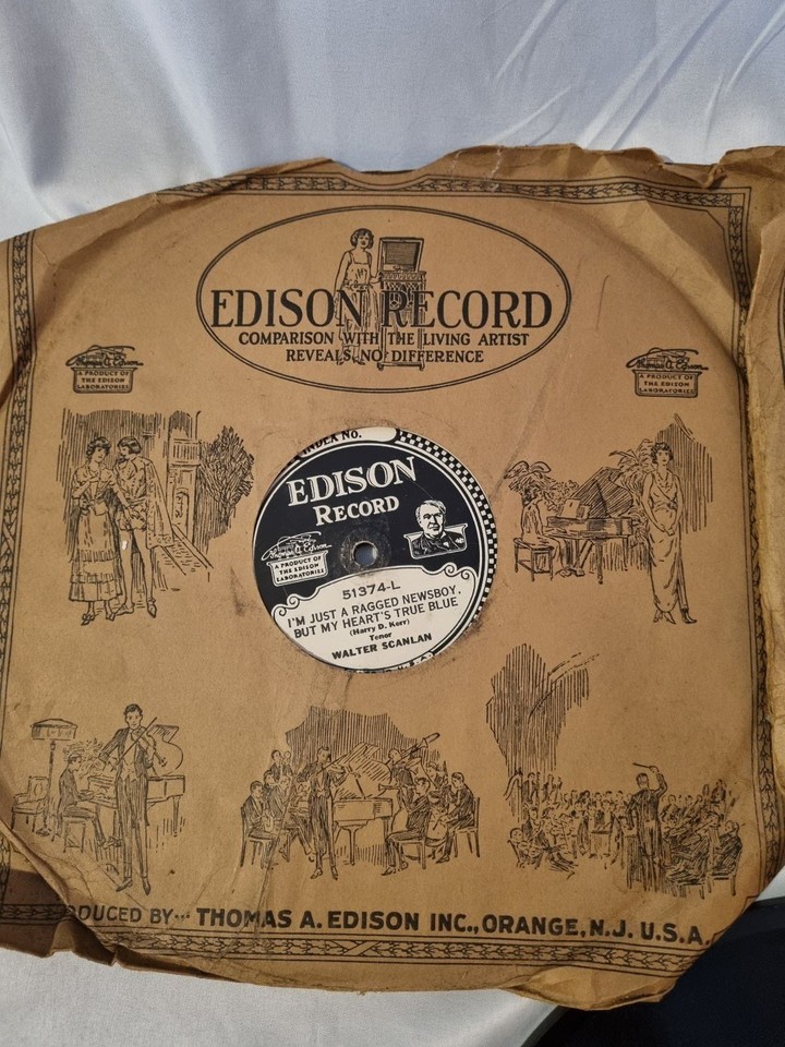 Antique Edison Records Phonograph 1920s 78 RPM | eBay
