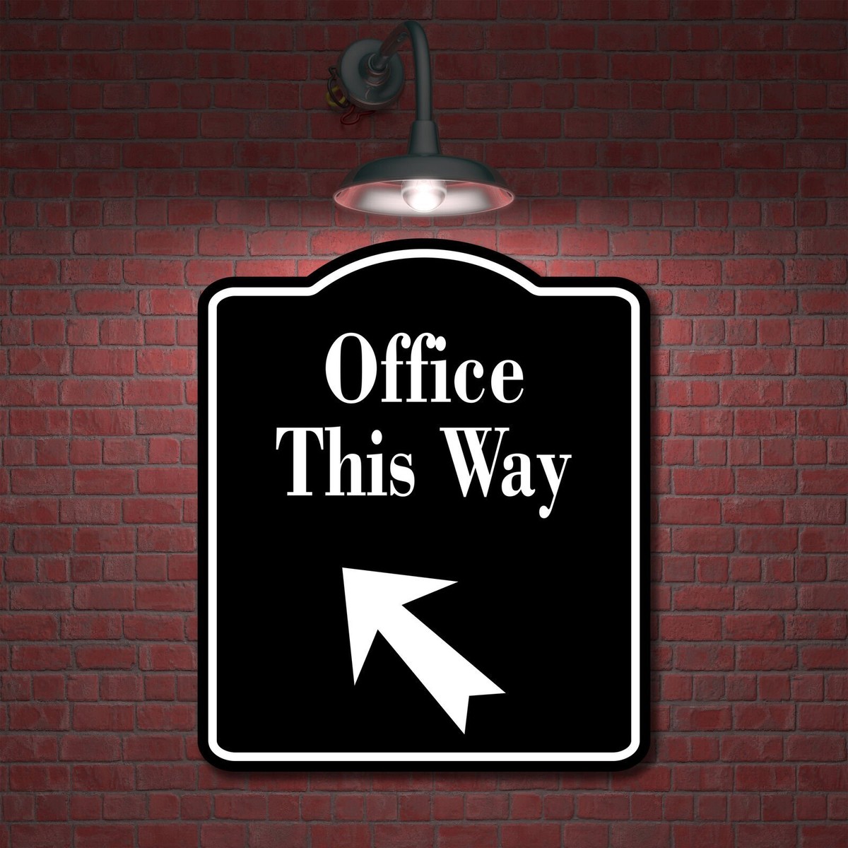 Office Sign This Way Personalised Sign The Trails Shop