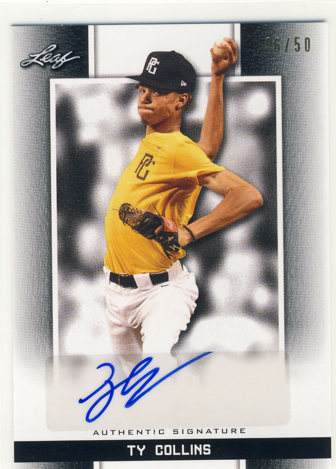 TY COLLINS 2019 Leaf Perfect Game PG Black AUTO /50 | eBay