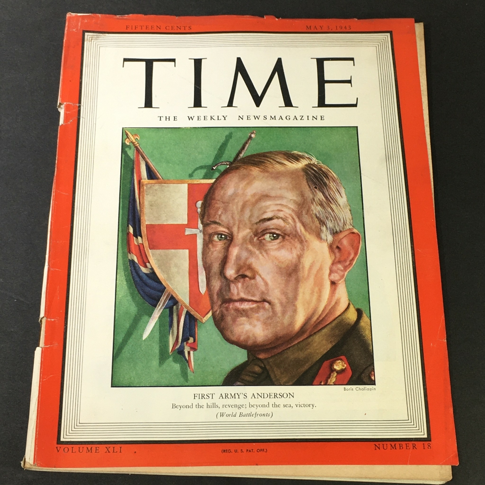 VTG Time Magazine Vol. 41 #18 May 3 1943 - First Army Sir Kenneth ...