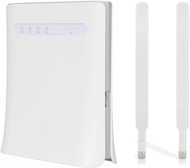 UNLOCKED ZTE MF286D 4G/LTE 600MBPS CAT12 WIFI ROUTER. RJ11 TEL PORTS ...