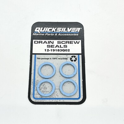 Mercury/Mariner Outboard Gearbox Drain/Fill Screw Washers 12-19183Q02 ...