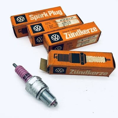 VW Beetle Bus Bulli Bug 4x NOS Spark Plugs Beru Z√ºndkerze with box ...
