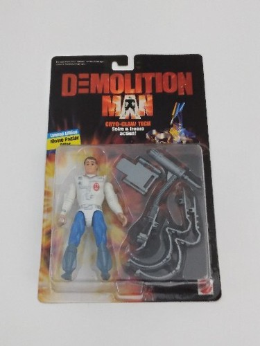 1993 Cryo Claw Tech Spartan Figure VTG Mattel Demolition Man ...