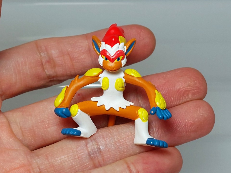 Chimchar Monferno Infernape Pokemon Figure Set Bandai T-ARTS 1.2-1.7in ...