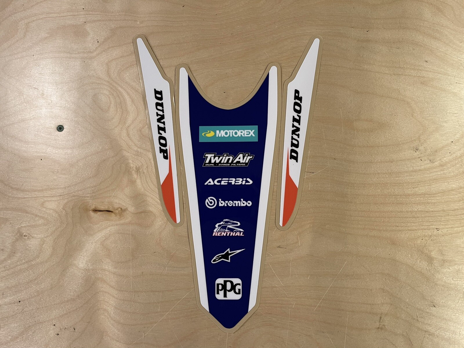 KTM Rear Fender Graphics Decal Navy/White Fits: KTM 250 350 450 SX-F ...