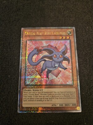 Crystal Beast Ruby Carbuncle - MP24-EN020 - Quarter Century Secret Rare ...