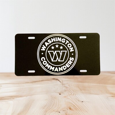 Washington Commanders Fan Laser Engraved Front License Plate Eagles Car ...
