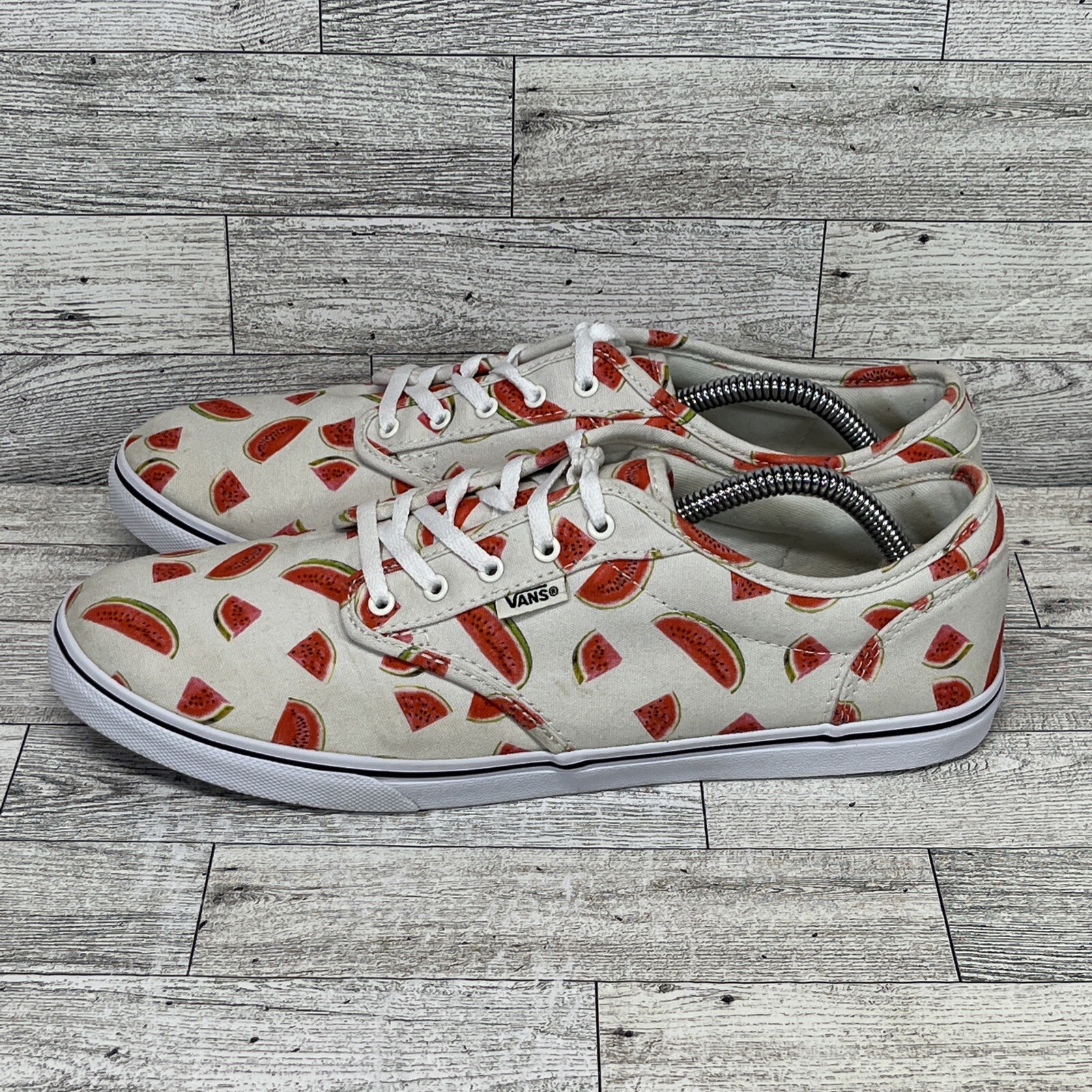 Vans Watermelon Slices Canvas Lace Up Skate Shoes Wom… - Gem