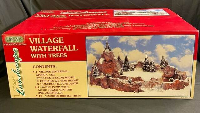 Lemax Christmas Village Waterfall and Trees 84212 Replacement Parts for ...