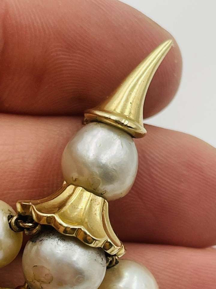 Vintage 14k Yellow Gold & Pearl Whimsical Moveable Puppet Jester Pin | eBay