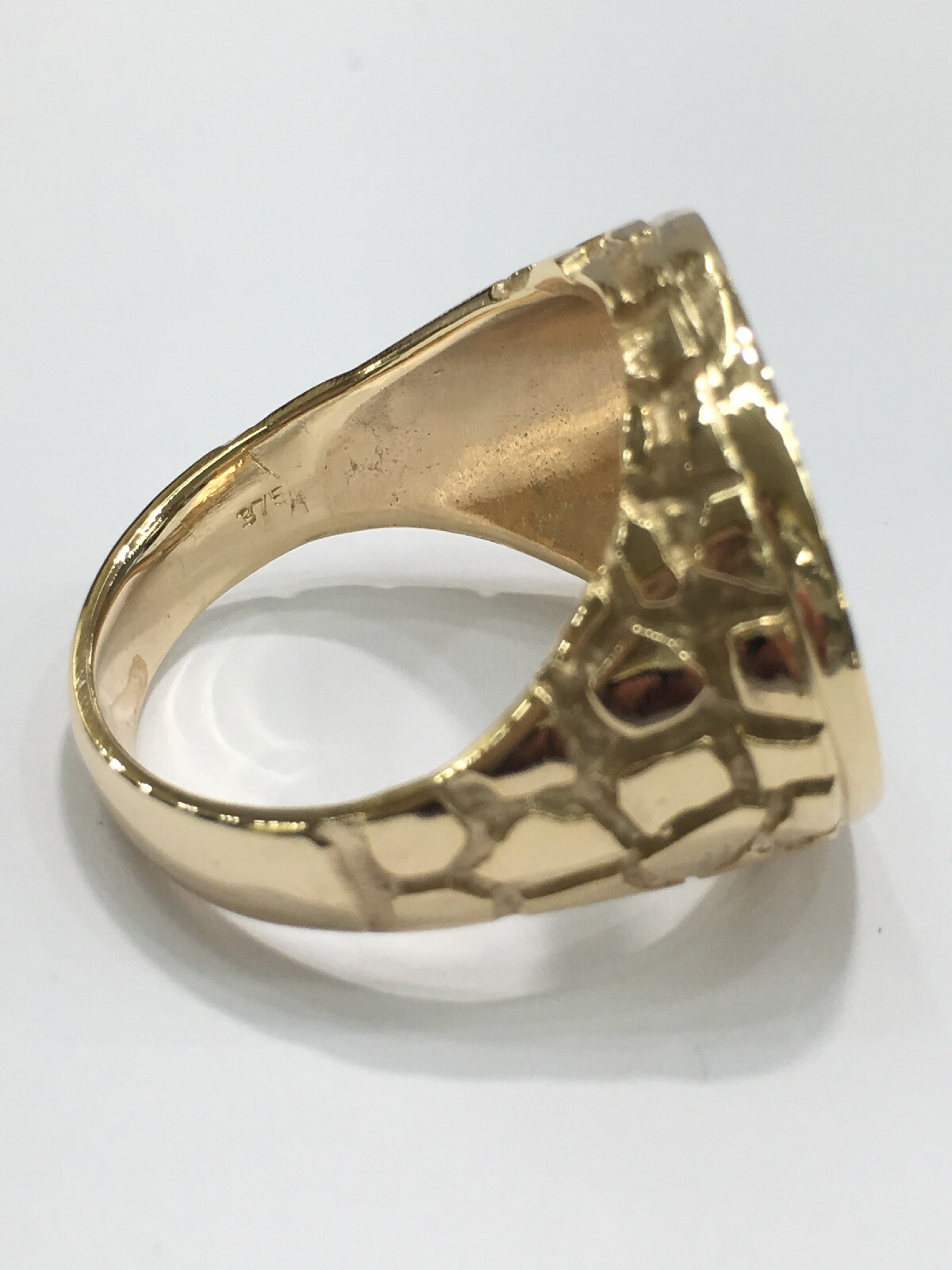 9ct 9K Yellow Gold Full Sovereign Ring Mount 12 Grams. Brand New ...