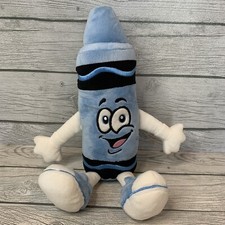 Crayola Experience Plush Cornflower Baby Blue Crayon 14” Soft Stuffed ...