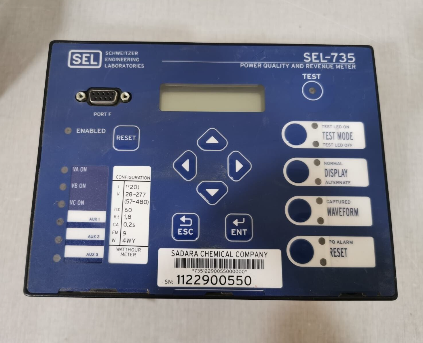 SEL-735 POWER QUALITY AND REVENUE METER 0735AX00943FXXXXXX16111XX | eBay