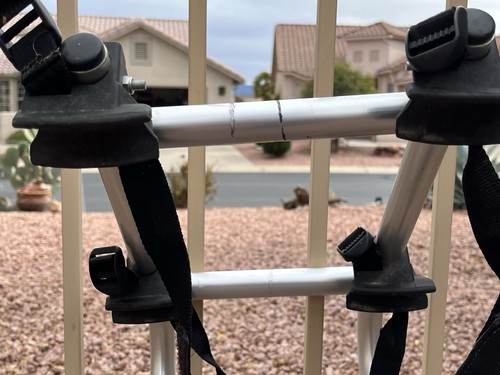 Camco Aluminum RV Ladder Bike Rack With Velcro Straps Holds Two ...