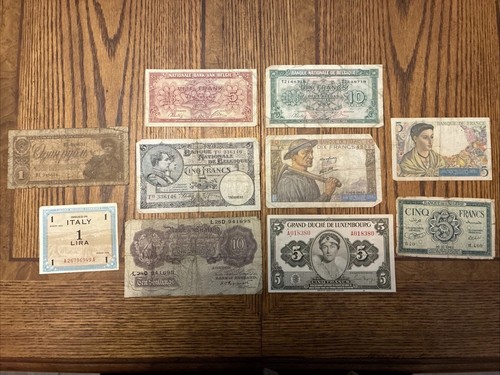 WW2 Money Lot German /Francs/ Italy/ London England | eBay