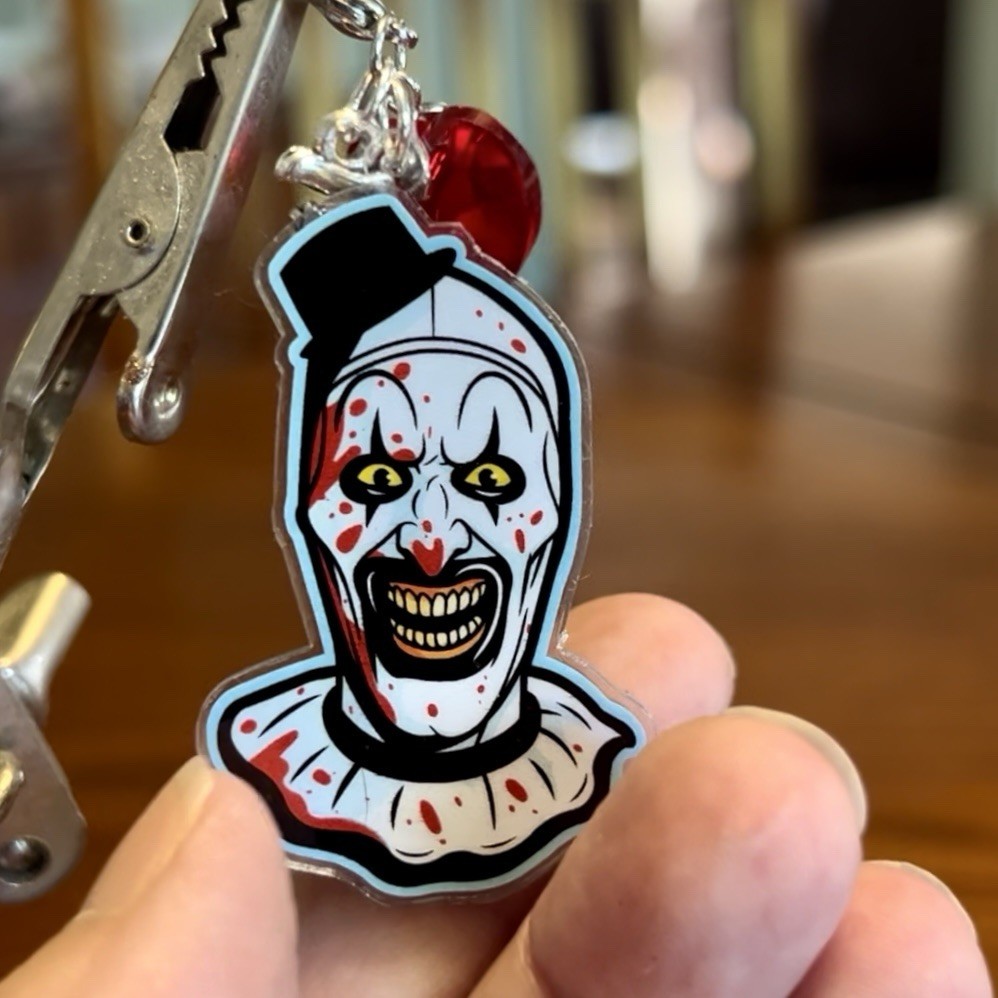 Terrifier Art the Clown Acrylic Bag or Phone Horror Charm | eBay