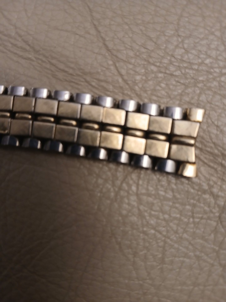 Vintage 18mm JB Champion Brick 14k Gold Filled Stainless Watch Bracelet ...