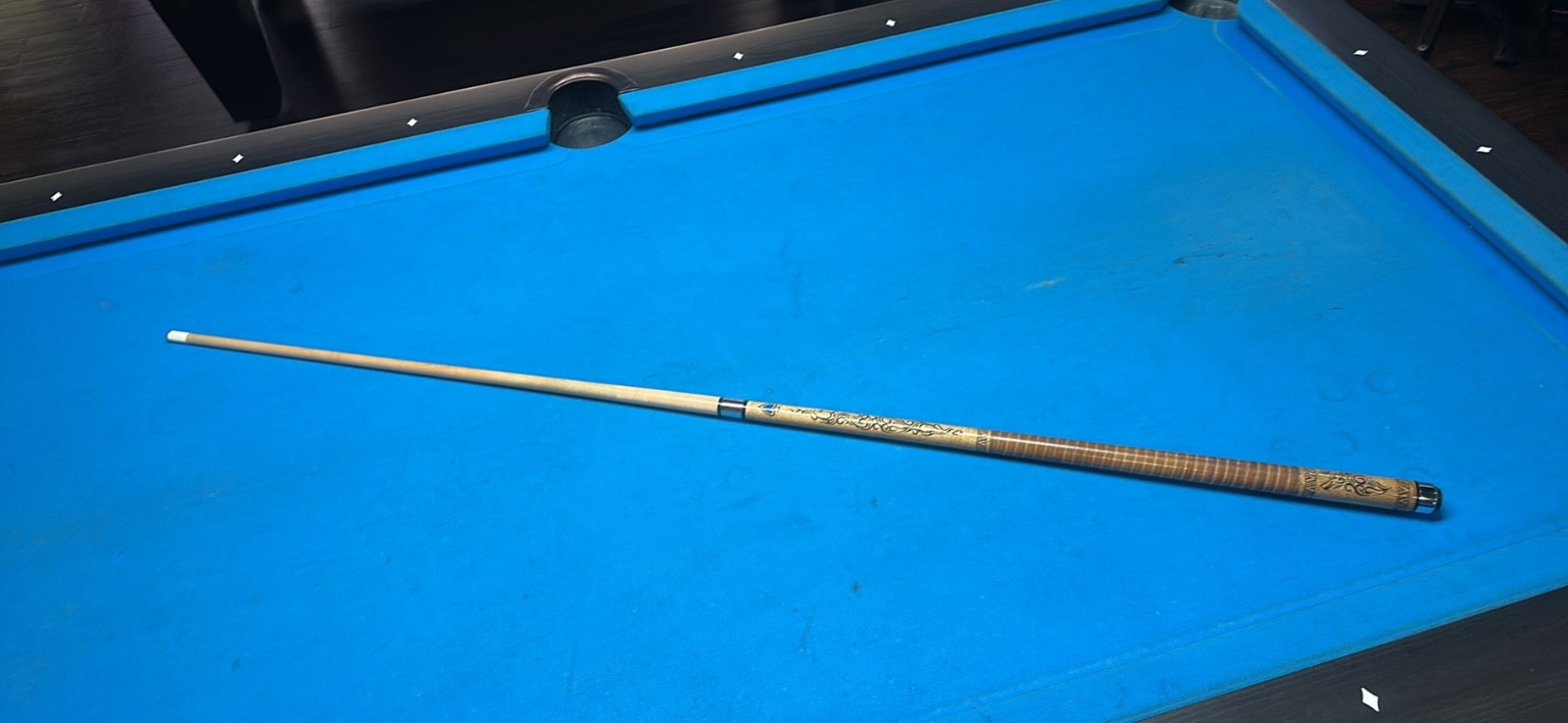 Pool Cue Outlaw brand. wooden with engraving | eBay