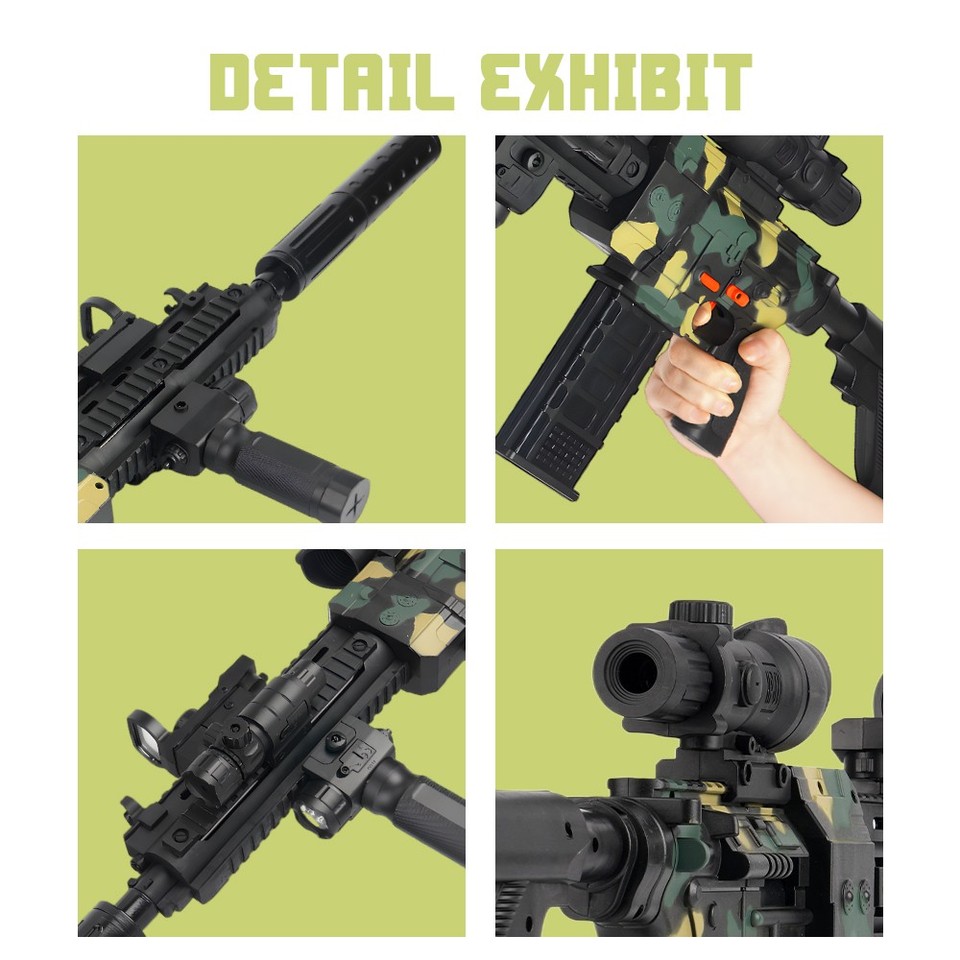 M416 Electric Toys Gun For Adults 15m Long Range Kids Pistol Gun Toy ...