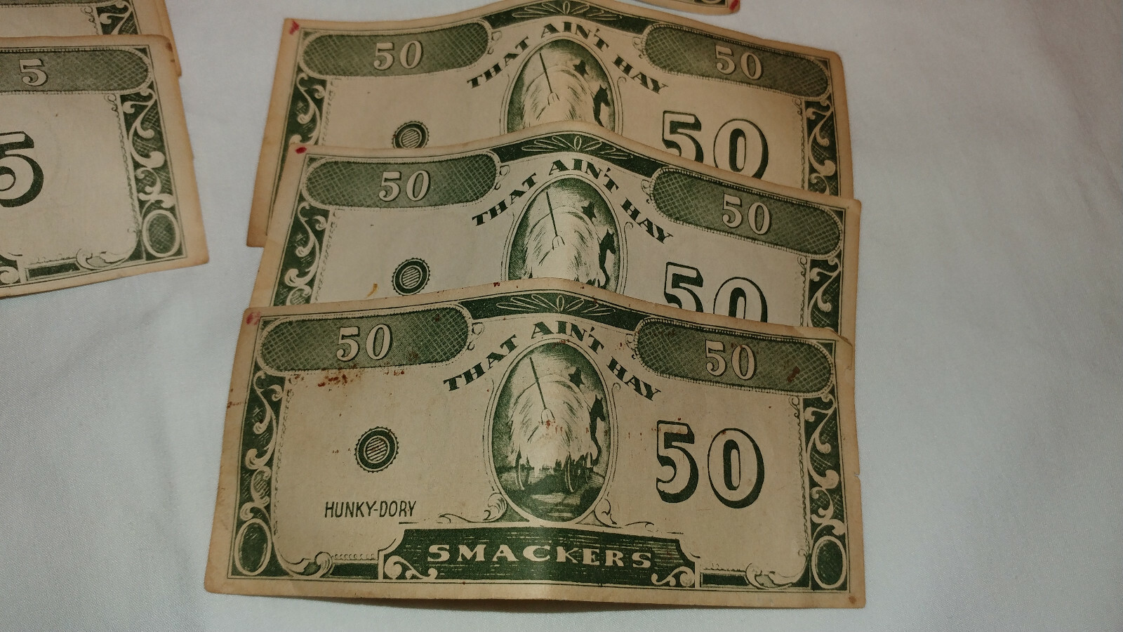 Vintage Play Paper Money - Tracies - Hunky-Dory That Ain’t Hay | eBay